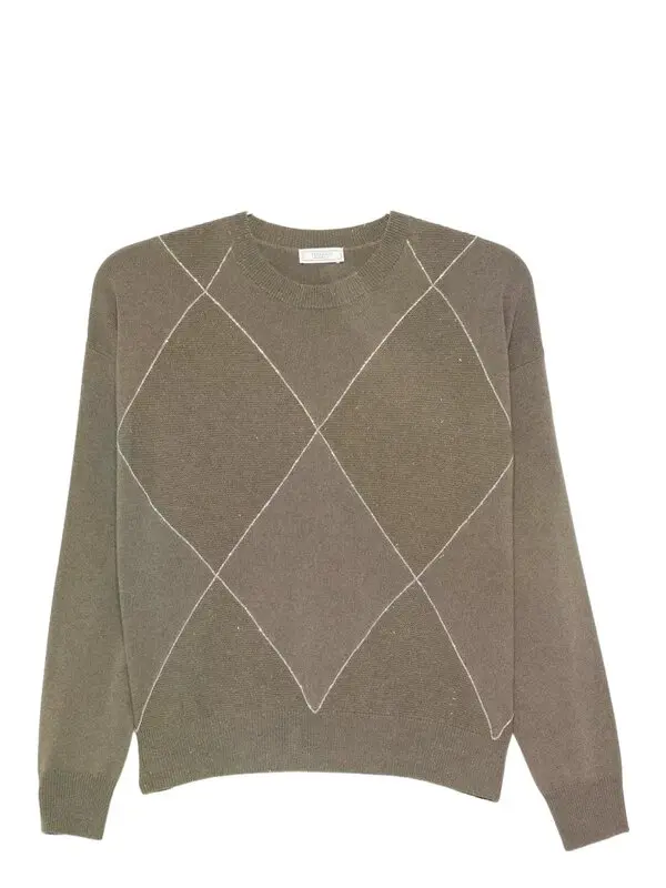 Peserico Diamond-pattern Sweater - Green