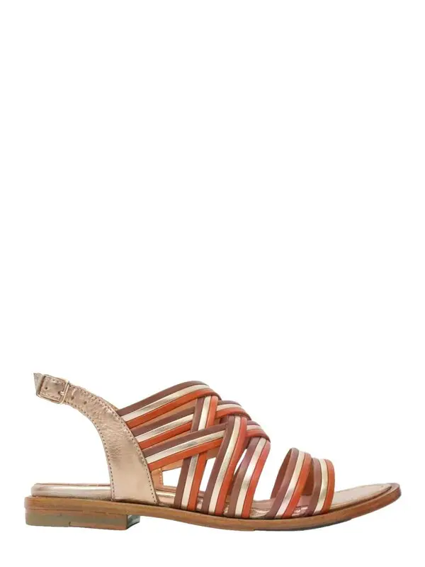 LA BOTTEGA DI LISA Woven Strappy Sandals - Brown