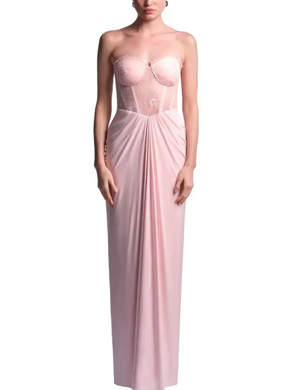 Bcbgmaxazria Joey Gown - Quartz Pink