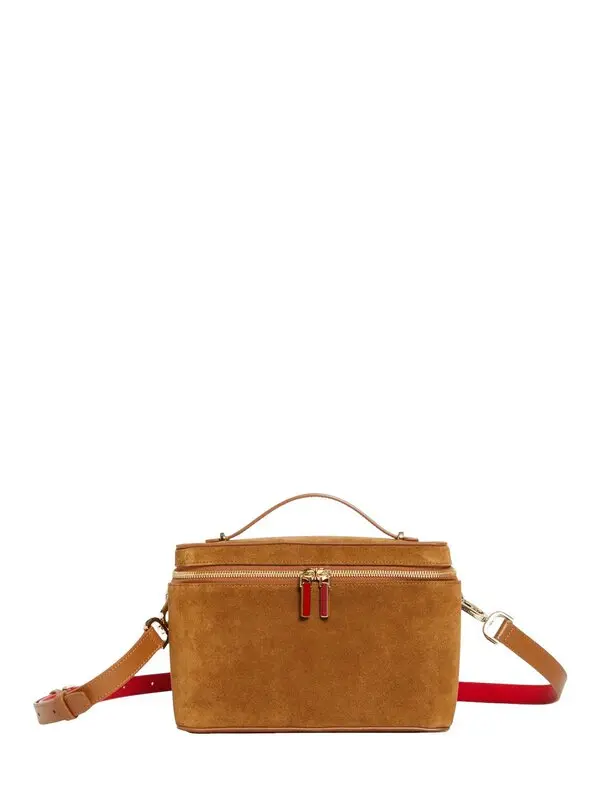 CHRISTIAN LOUBOUTIN Djanis Suede Crossbody Vanity Case - Rhea