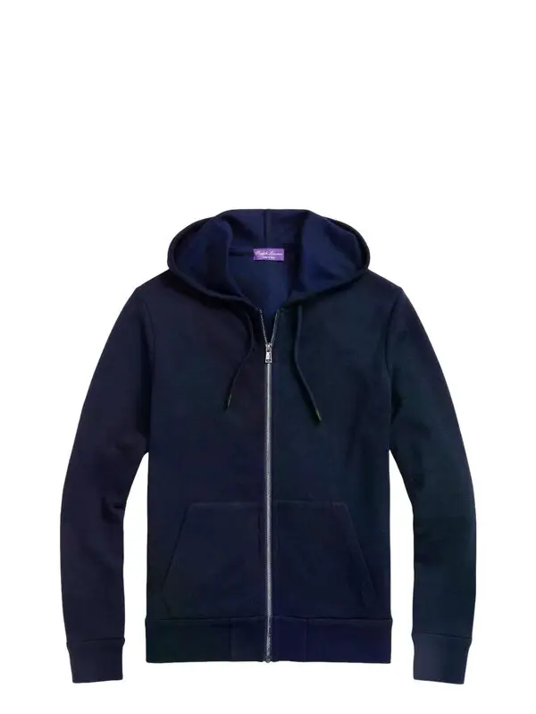 Ralph Lauren Purple Label Hooded Zip-up Sweatshirt - Blue