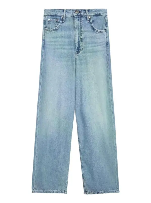 Rag & Bone Five-pocket Wide-leg Jeans - Blue