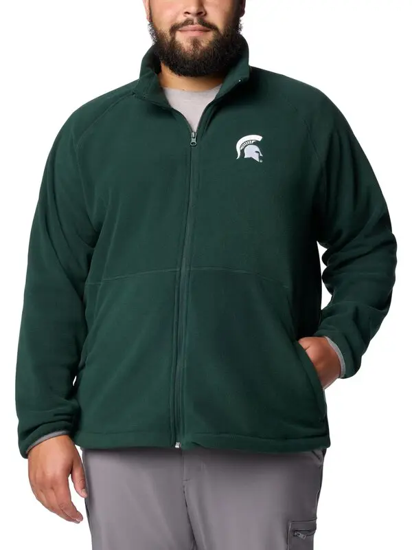 Columbia Michigan State Flanker™ Iv Fleece Jacket - Ms - Spruce, City Grey