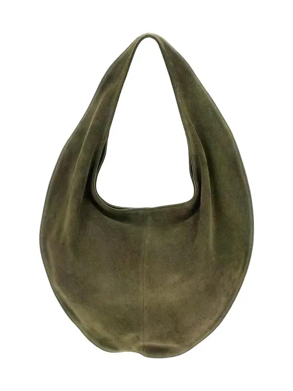 MAEDEN Suede Half-moon Shoulder Bag - Green