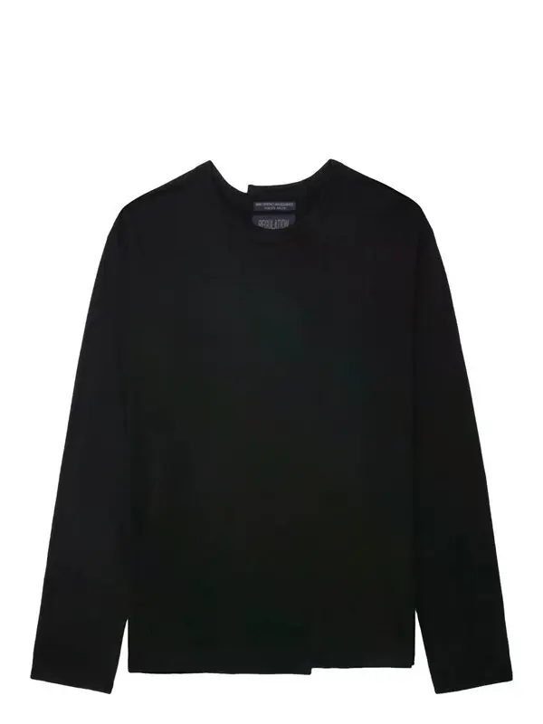 Yohji Yamamoto Long-sleeve Wool T-shirt - Black