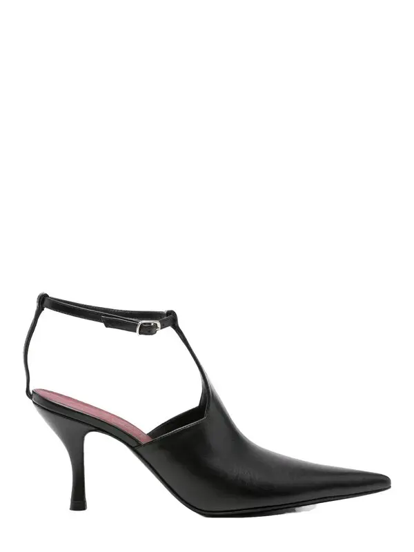 Magda Butrym 85mm Pointed-toe Ankle-strap Pumps - Black