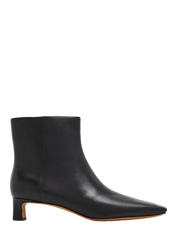 Vince Harlan Leather Ankle Boots - Black
