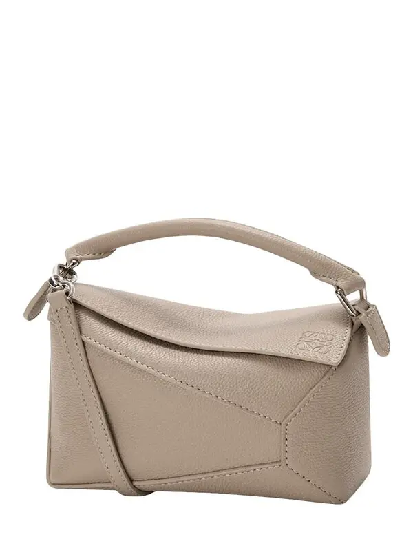 Loewe Puzzle Edge Mini Top-handle Bag - Clay