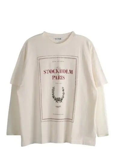 Acne Studios Layered Printed T-shirt - Off White