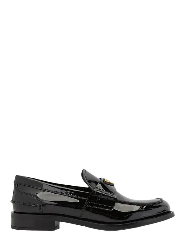 Prada Brushed Leather Loafer - Black