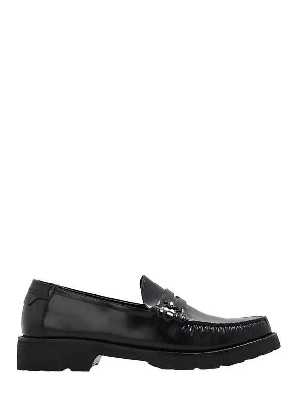 Saint Laurent Le Loafer Chunky Penny Slippers - Black