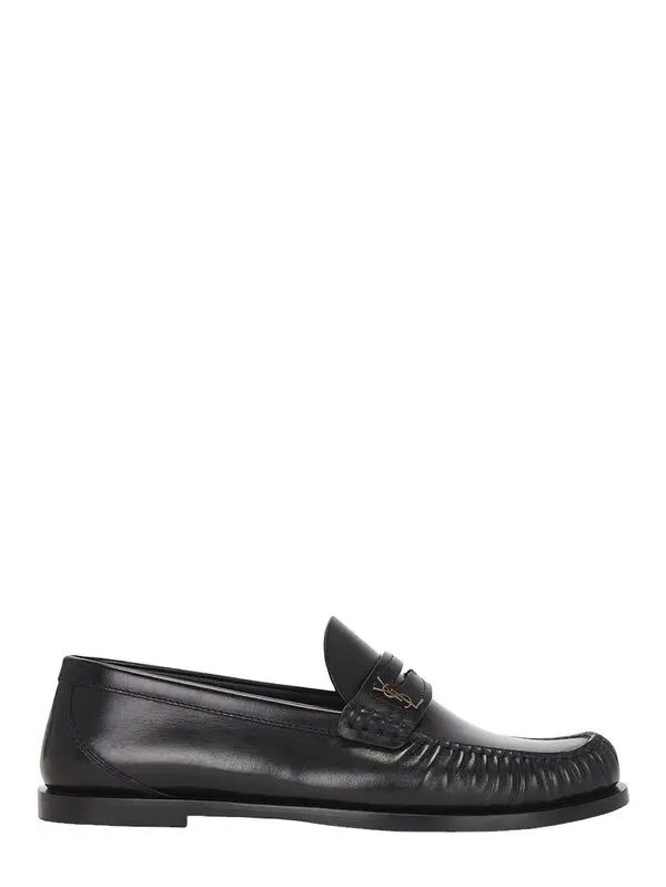Saint Laurent Laurent Loafers Smooth Leather - Black