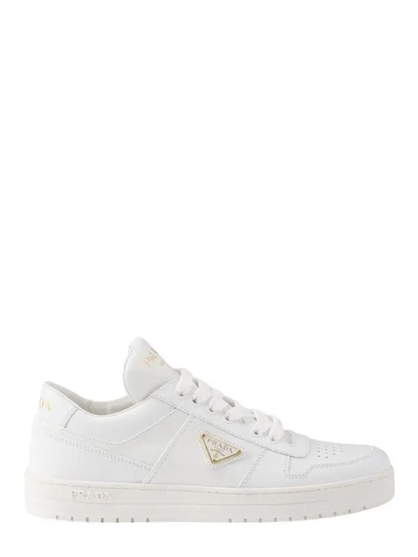 Prada Downtown Leather Low-top Sneakers - White