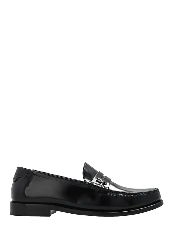Saint Laurent Le Loafer Penny Slippers - Black