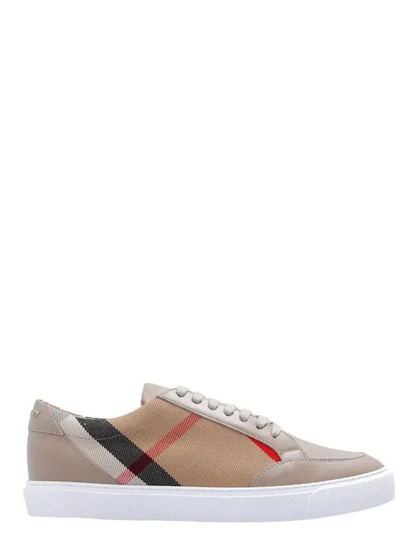 Burberry Check Sneakers - Beige