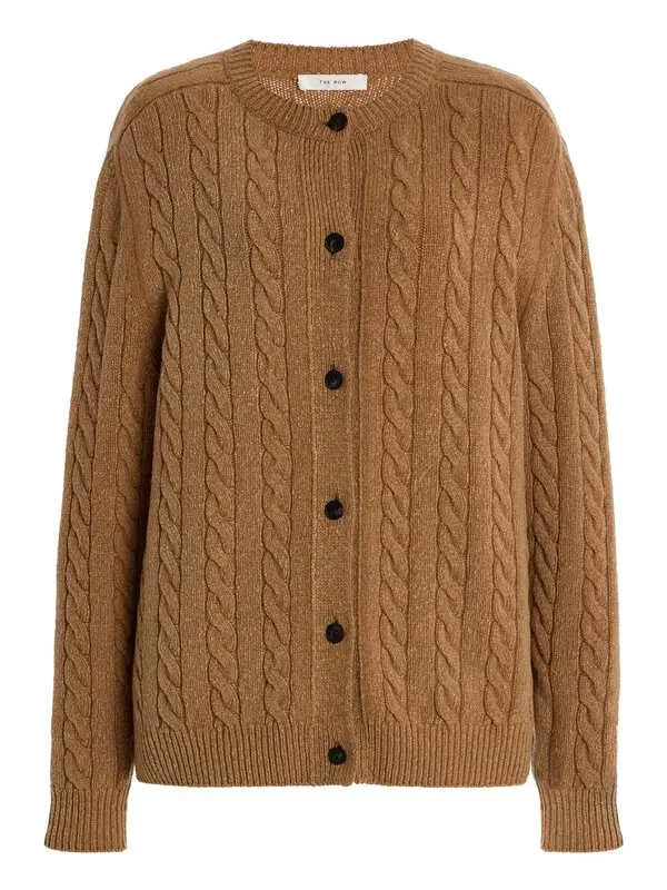 THE ROW Loneke Wool Cardigan - Neutral