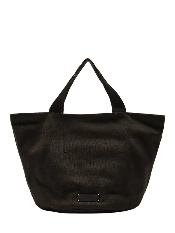 THE ROW Sisal Canvas Tote Bag - Brown
