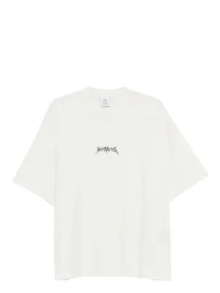Vetements Metal Logo Regular T-shirt - Ice White