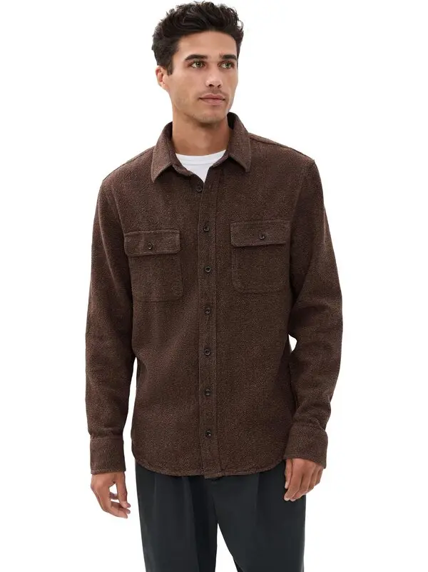 Taylor Stitch The Ledge Shirt - Black Coffee Tweed