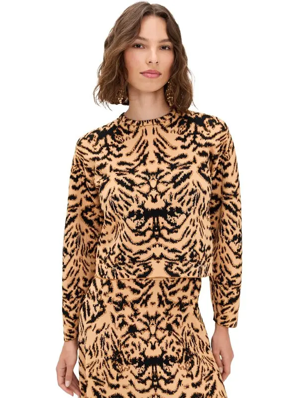 Ulla Johnson Cade Jacquard Knit Pullover - Bengal