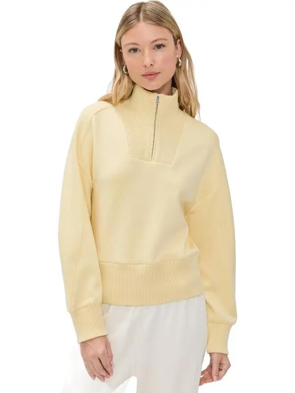LE BOP Quarter-zip Pullover - Butter Yellow