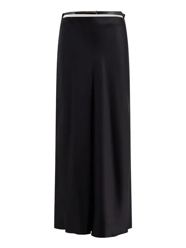 TOM FORD Silk Midi Skirt - Black