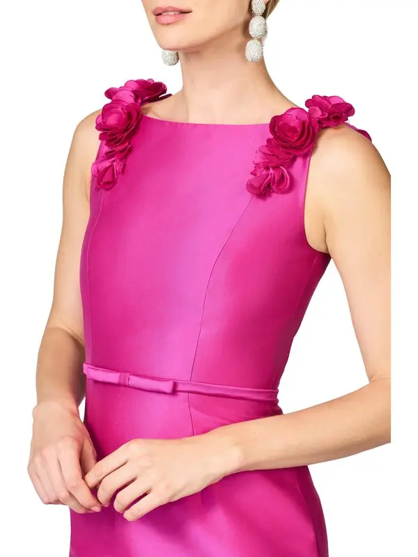 Sachin & Babi Thea Column Gown - Magenta