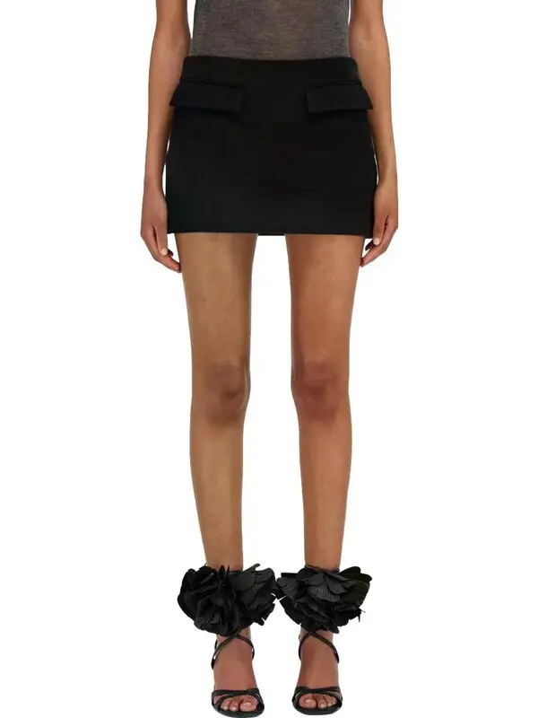 FERRAGAMO Flap-pocket Mini Skirt - Black