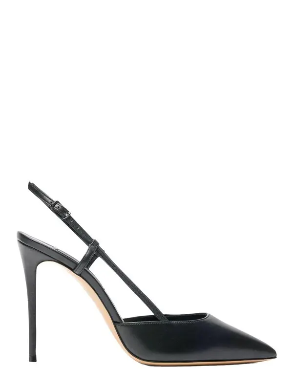 Casadei 100mm Julia Pointed-toe Slingback Heeled Pumps - Black