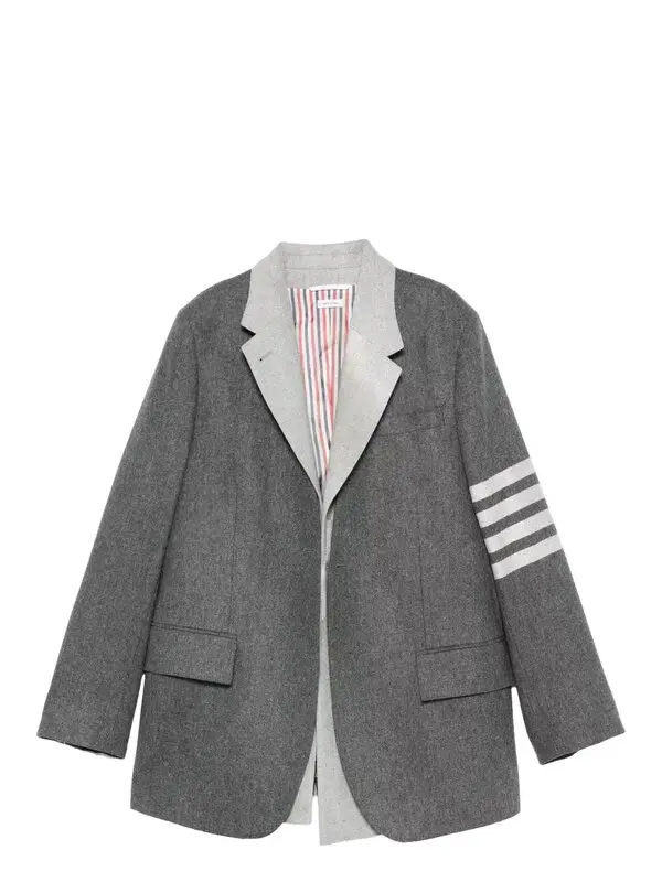 Thom Browne Flannel Blazer - Grey