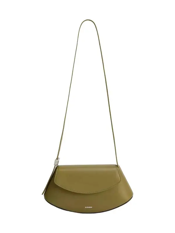 JIL SANDER Small Eldorado Flap Shoulder Bag - Green