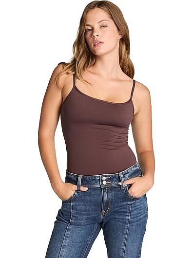 Pink Base Stretch™ Cami - Brown