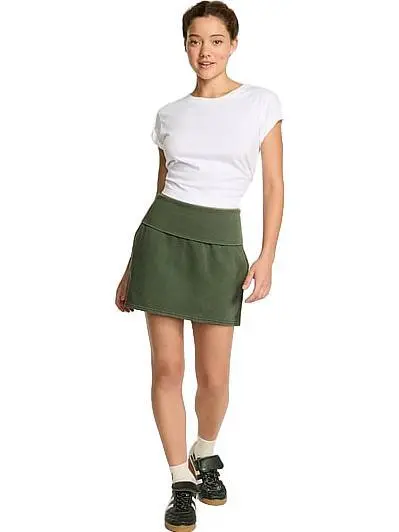Pink Campus Fleece Skort - Green