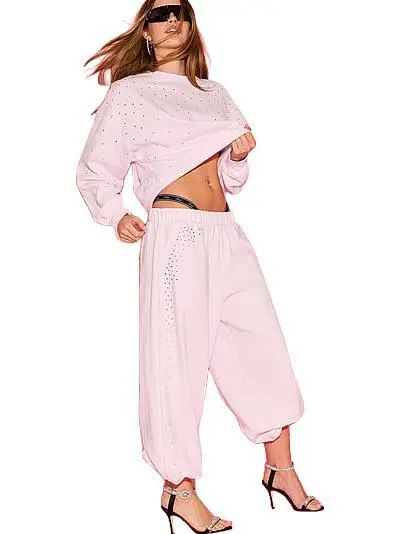 Pink Campus Fleece™ Oversized Sweatpants - Pink