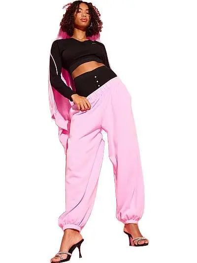 Pink Campus Fleece™ Oversized Sweatpants - Purple
