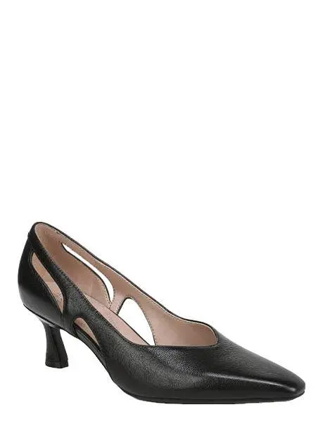 Naturalizer Gracie Pointed Toe Pump - Black Leather