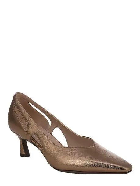 Naturalizer Gracie Pointed Toe Pump - Old Gold Leather