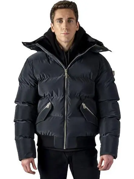 WOODPECKER Woody Bomber Quilted Coat - Black Diamond