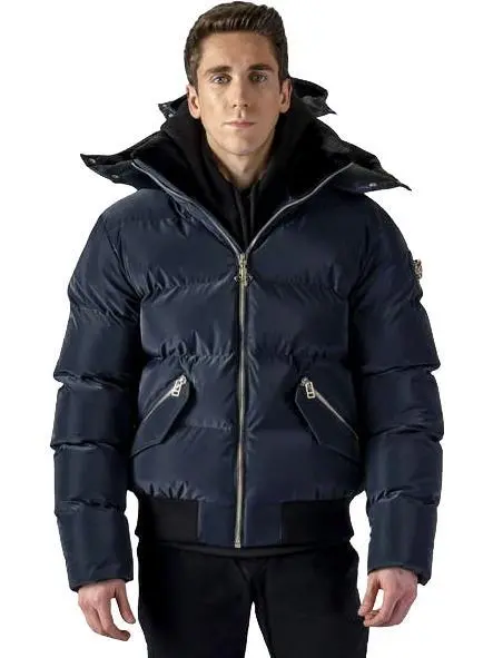 WOODPECKER Woody Bomber Quilted Coat - Blue Diamond
