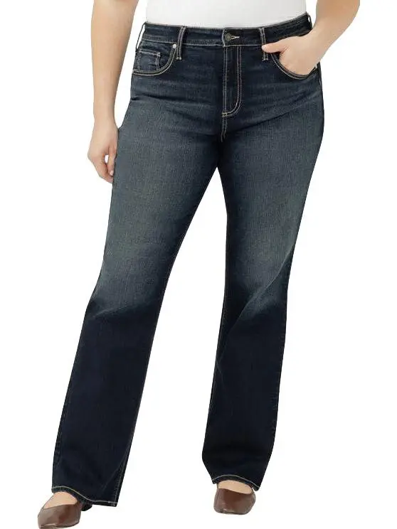 SILVER JEANS CO. Avery High-waist Slim Bootcut Jeans - Dakota
