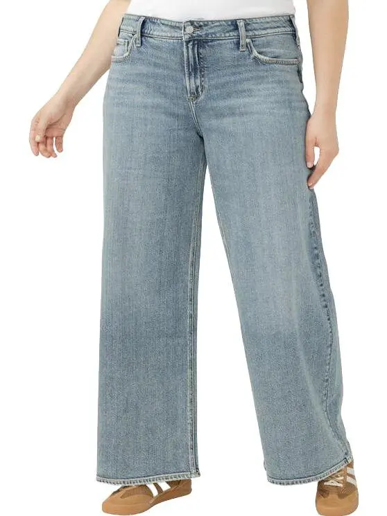 SILVER JEANS CO. Suki Wide Leg Jeans - Weston