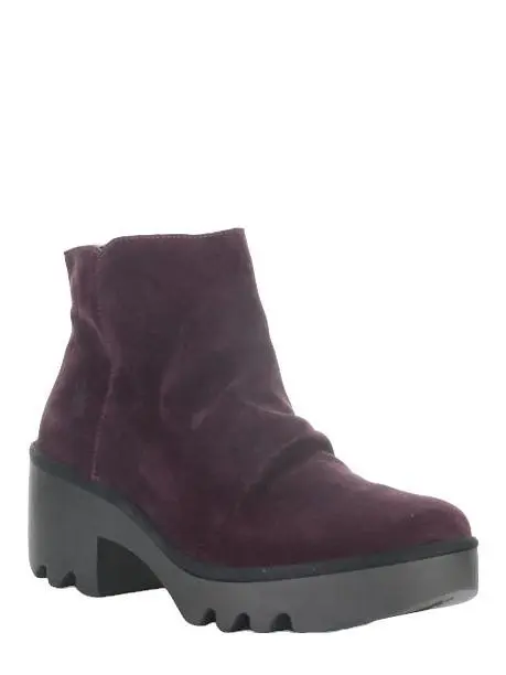 Fly London Tulp Lug-sole Platform Bootie - Purple