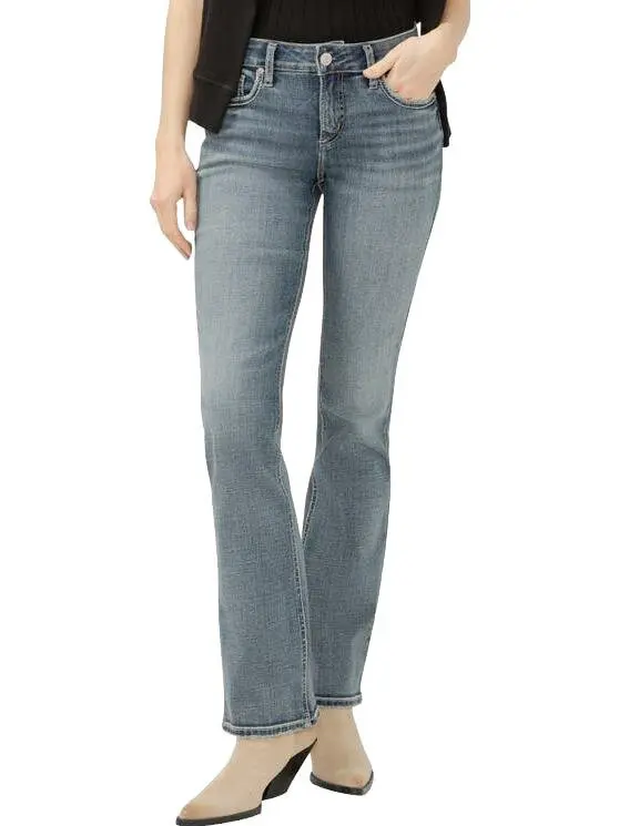 SILVER JEANS CO. Elyse Slim Straight-leg Jeans - Betty
