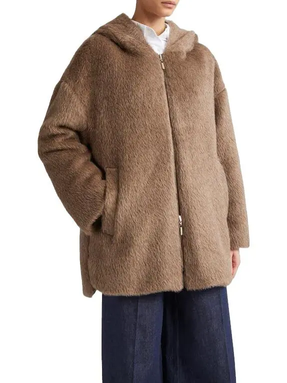 Max Mara Spacefe Reversible Down Coat - Brown