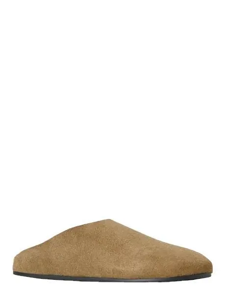 THE ROW Hudson Leather Mules - Military