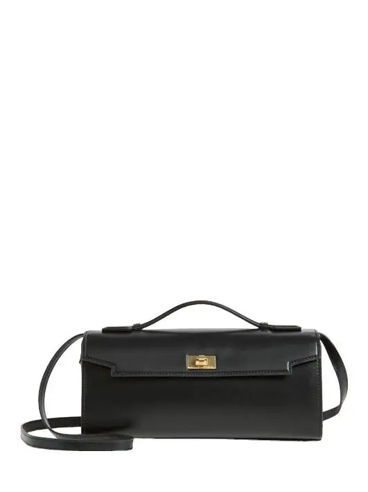 ANYA HINDMARCH Mortimer Leather Clutch - Black