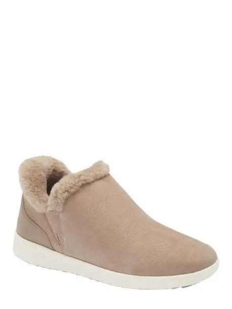 Olukai Kamau Waterproof Genuine Shearling Sneakers - Taupe Grey/taupe Grey