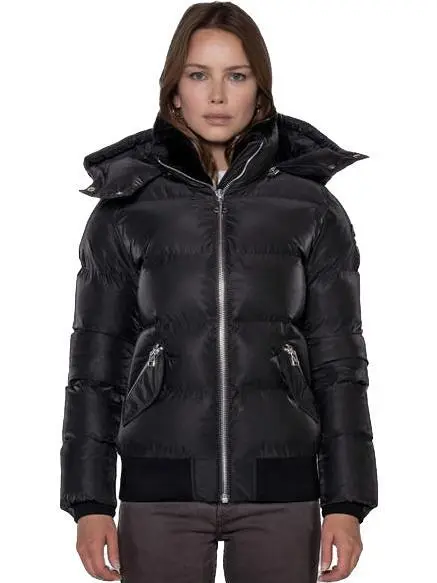 WOODPECKER Woody Bomber Quilted Coat - Black Diamond
