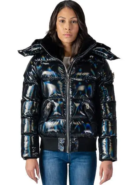 WOODPECKER Woody Bomber Quilted Coat - Oily Black