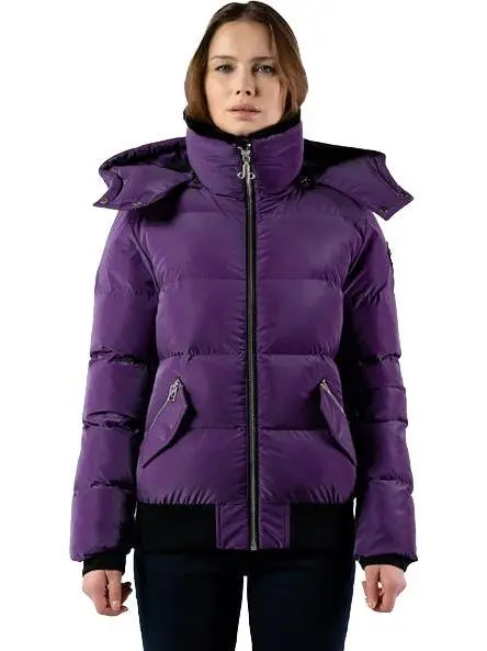WOODPECKER Woody Bomber Quilted Coat - Purple Diamond